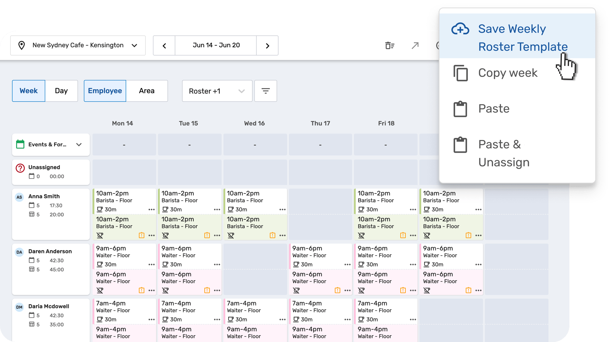 Team Roster & Scheduling Templates | Breathe HR Australia