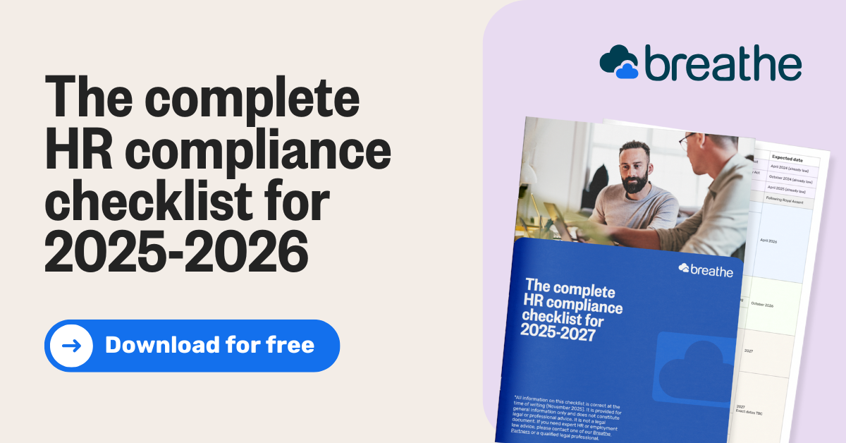 The complete HR compliance checklist for 2025-2027 | Breathe