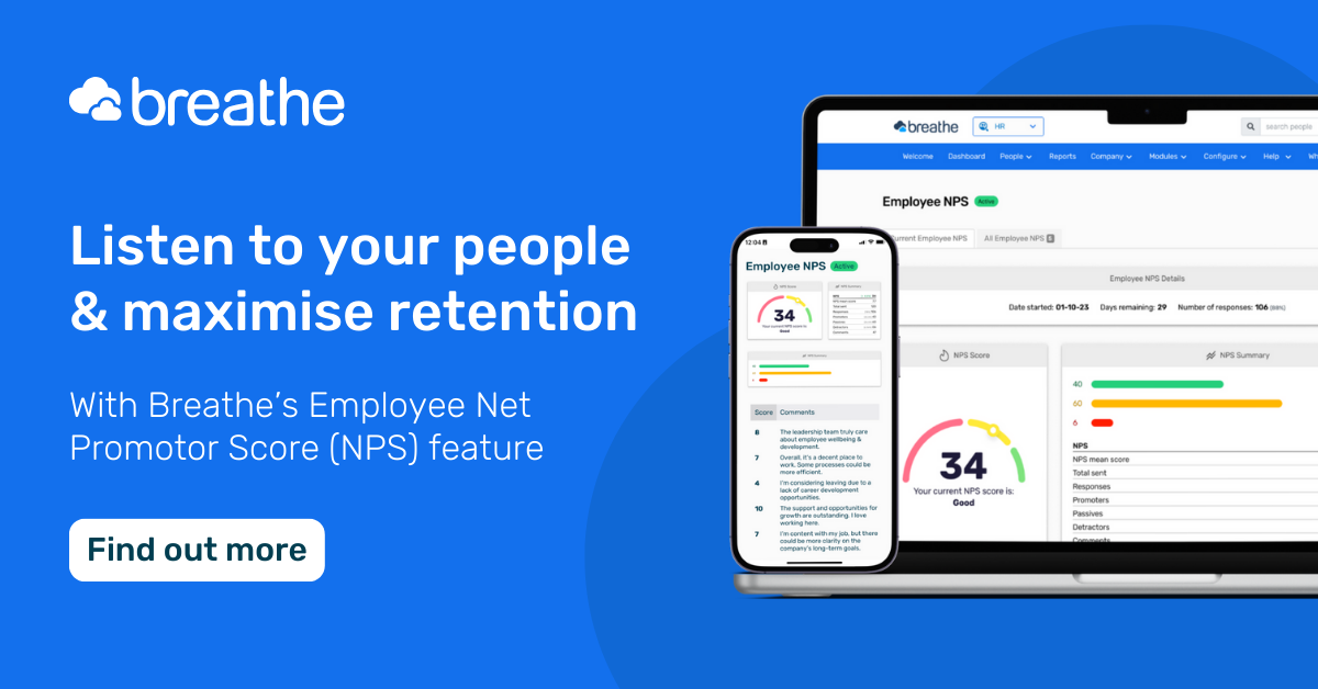 Employee Net Promoter Score (NPS) | Breathe