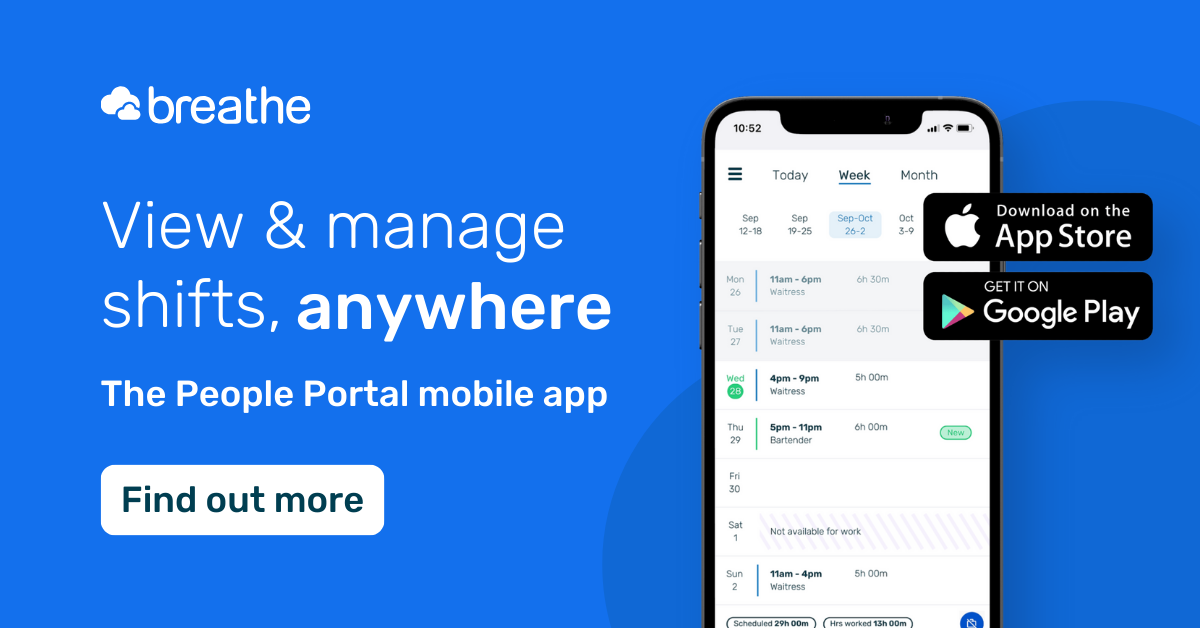 Mobile App | Rota Software | Breathe