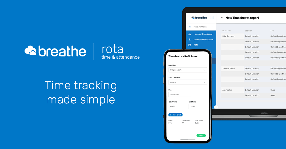 Time Tracking | Employee Timesheet Software for Businesses | Breathe