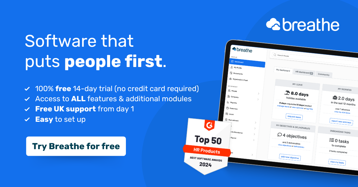 HR Software Free Trial | Breathe